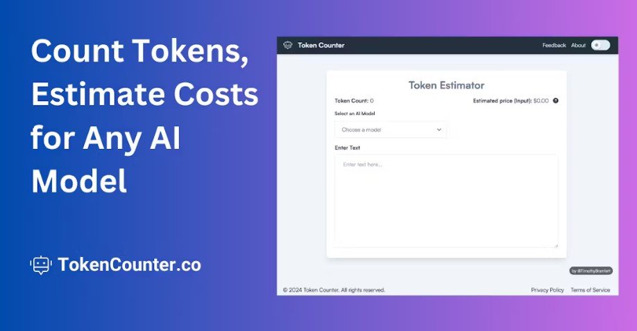 TokenCounter - Count tokens and estimate costs for any AI model | Steemhunt